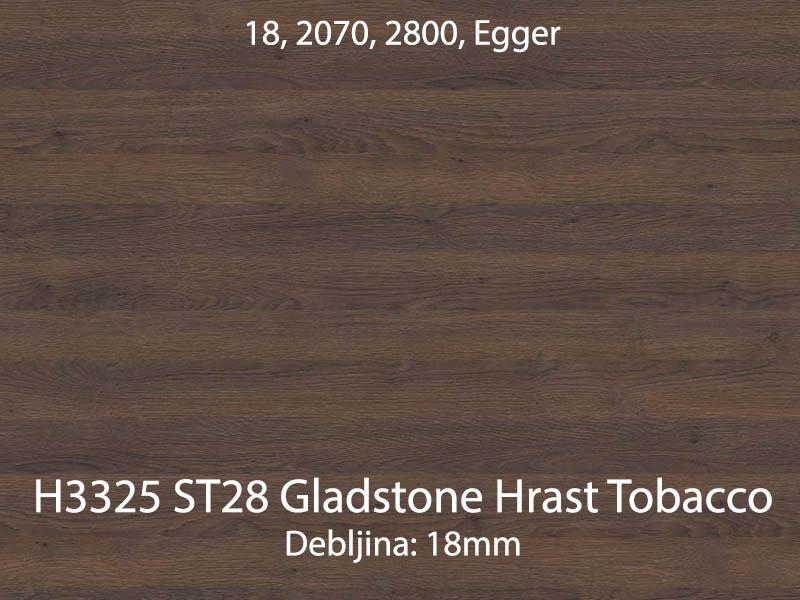 Onlinenamestaj H3325 ST28 Gladstone Hrast Tobacco