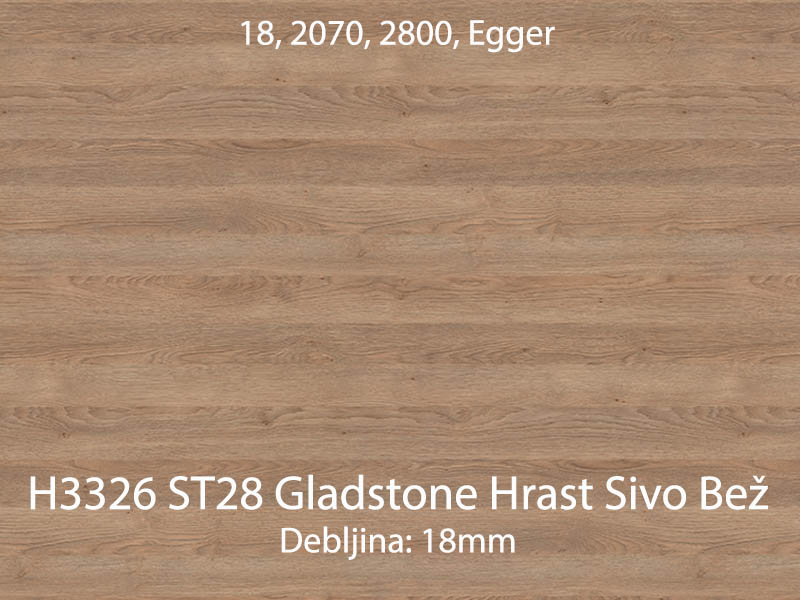 Onlinenamestaj H3326 ST28 Gladstone Hrast Sivo Bež