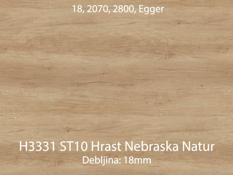 Onlinenamestaj H3331 ST10 Hrast Nebraska Natur