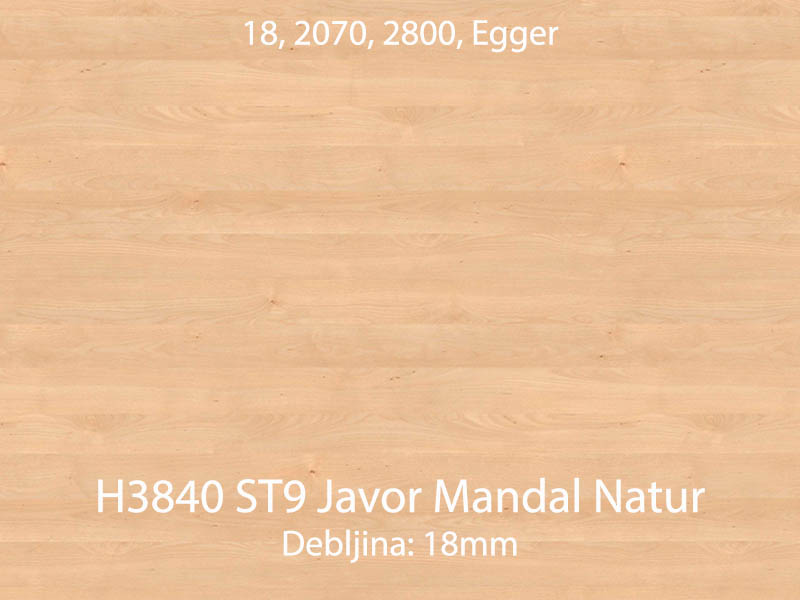 Onlinenamestaj H3840 ST9 Javor Mandal Natur