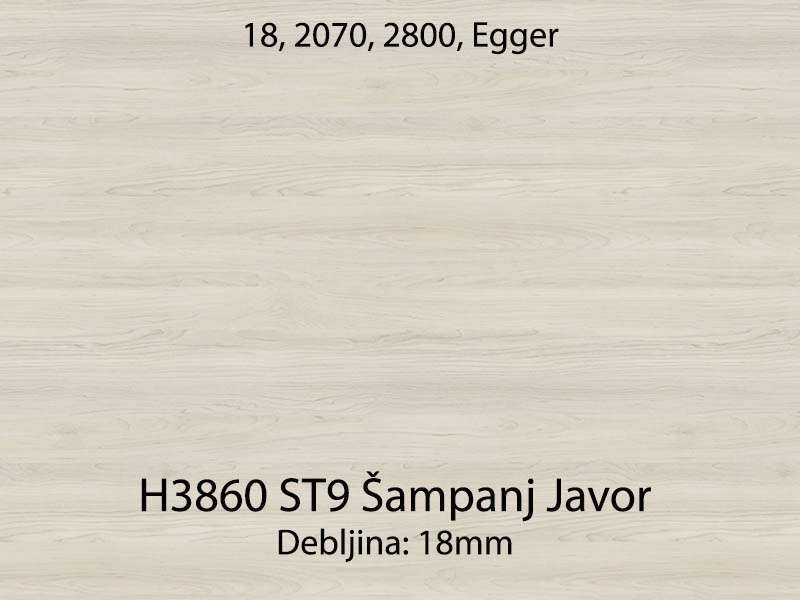 Onlinenamestaj H3860 ST9 Šampanj Javor