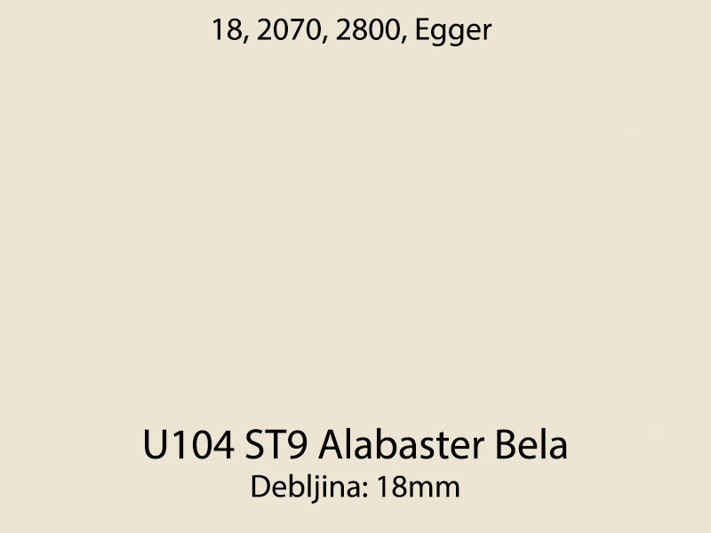 Onlinenamestaj U104 ST9 Alabaster Bela