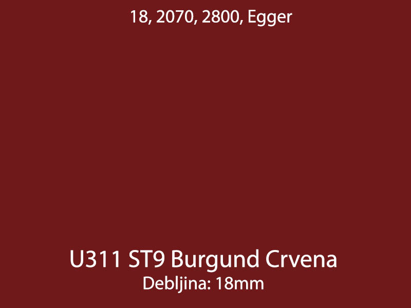 Onlinenamestaj U311 ST9 Burgund Crvena