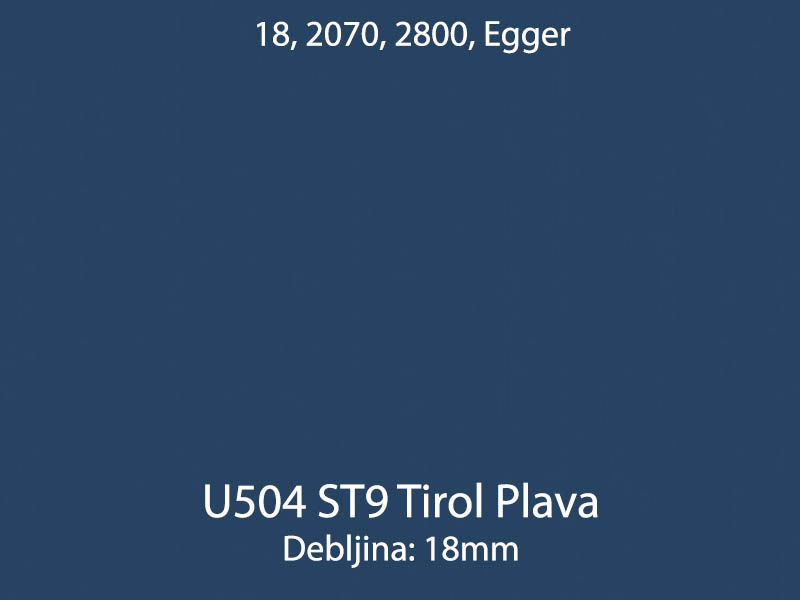 Onlinenamestaj U504 ST9 Tirol Plava