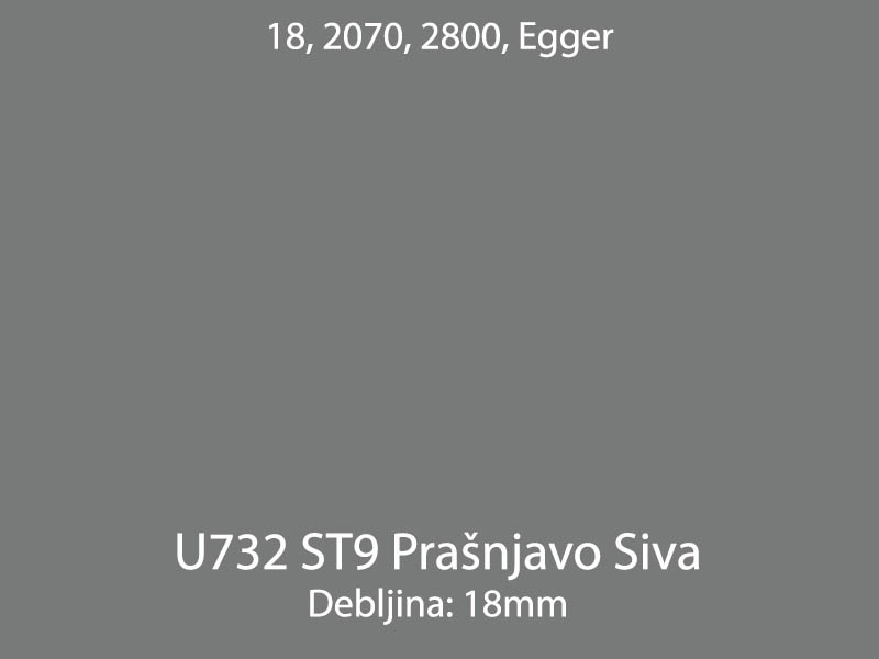 Onlinenamestaj U732 ST9 Prašnjavo Siva