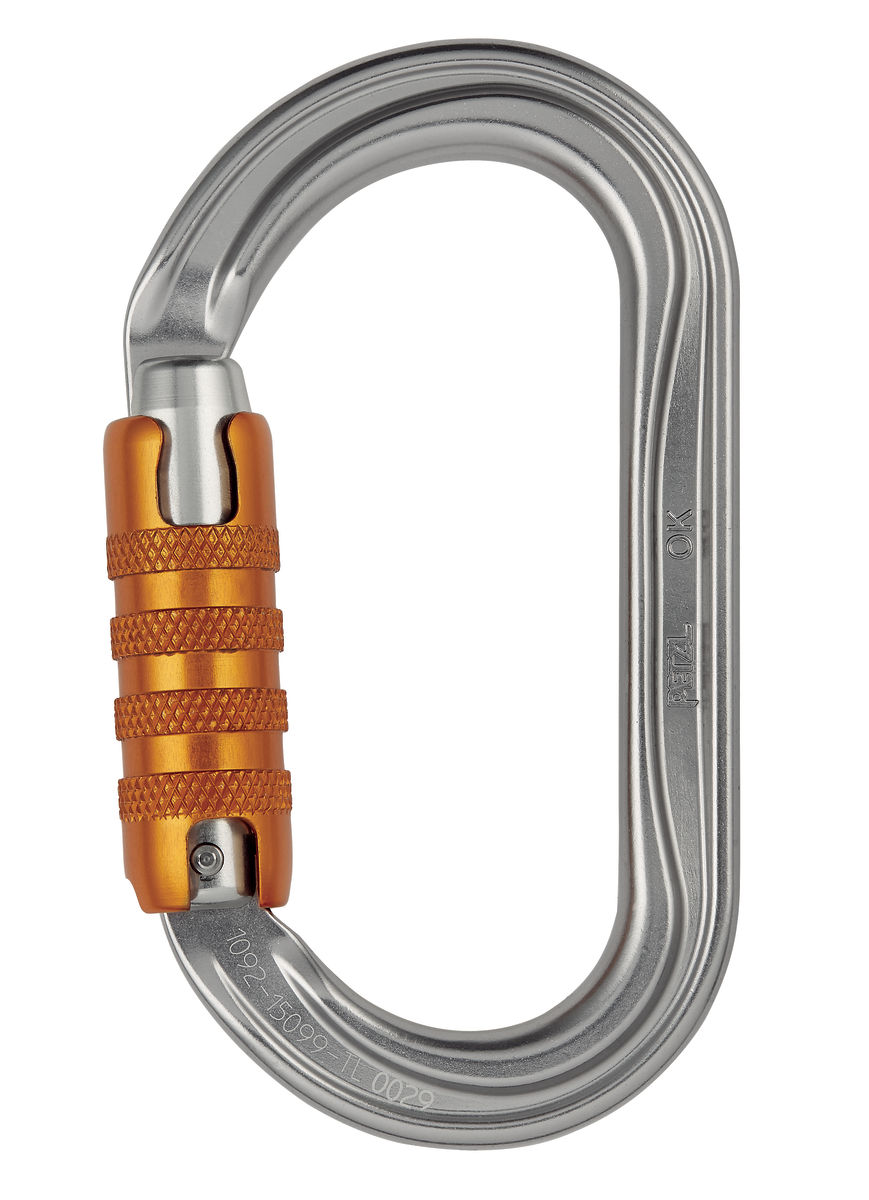 OK TRIACT-LOCK ovalni karabiner-zavrtanj zaključavanje