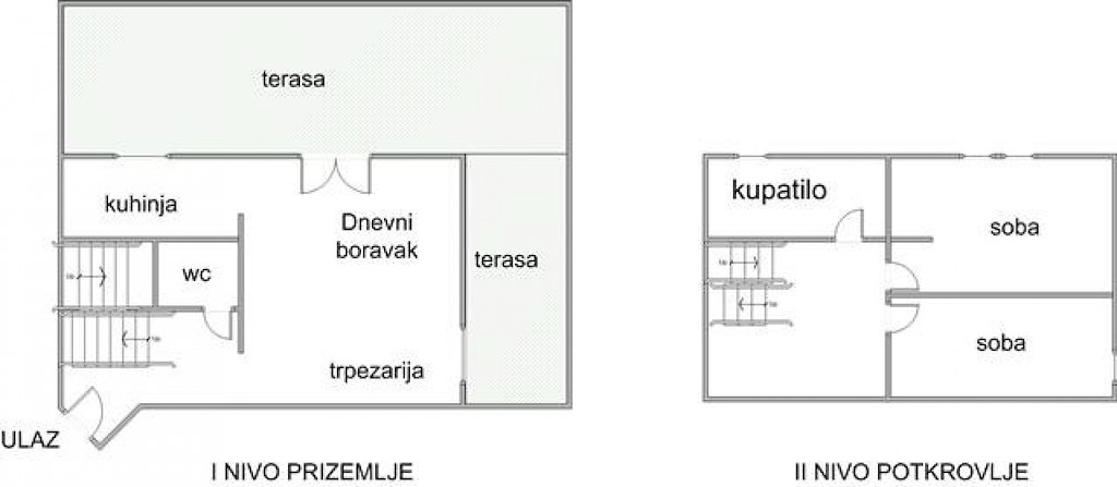 Bečmen, pravosnažna građevinska dozvola, terasa 46m2