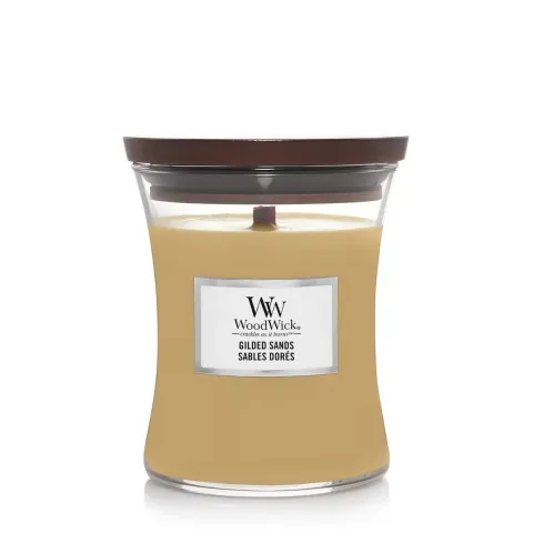 Gilded Sands - M Wood Wick mirisna sveća (bergamot, vetiver, jasmin, amber)