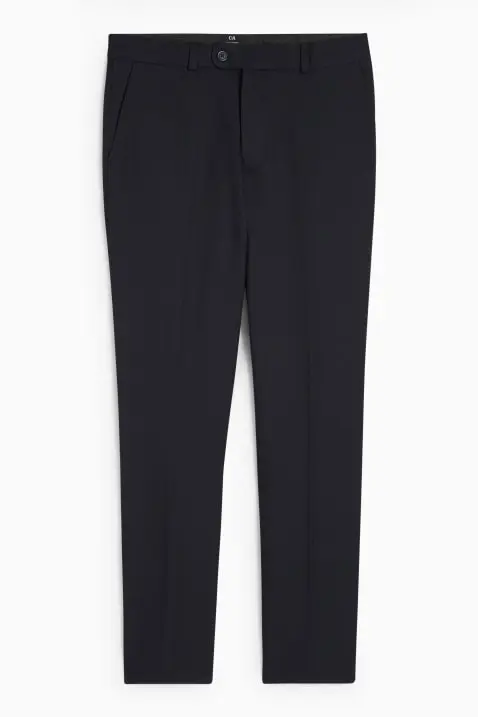 C&A Muške pantalone, Regular fit, Crne