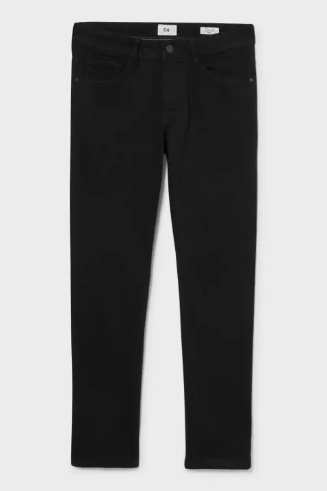 C&A Muške pantalone, Slim fit, Crne