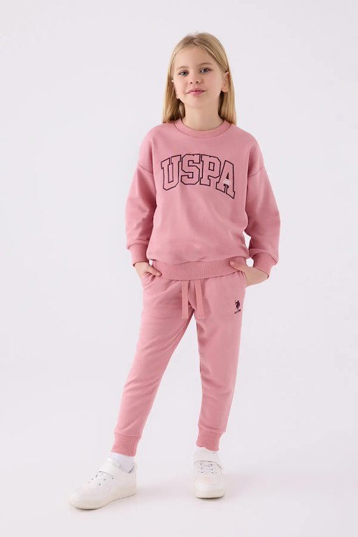 U.S. POLO ASSN. Komplet za devojčice US1980, Roze