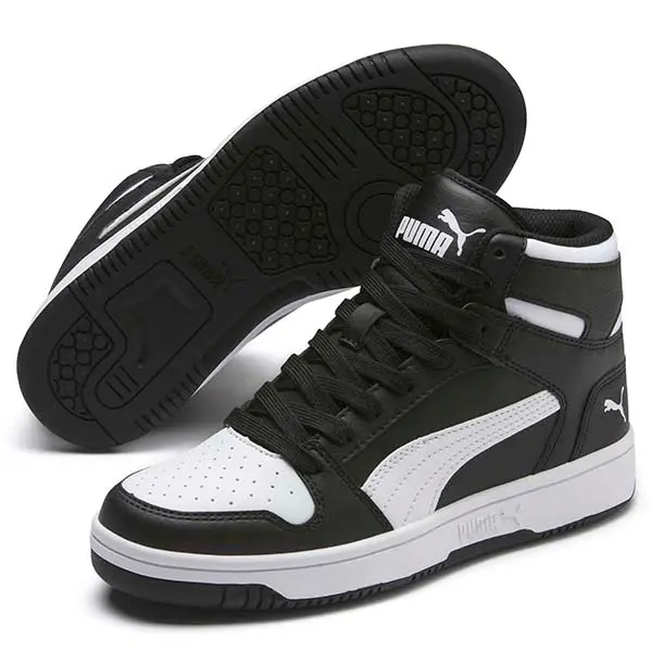 PUMA Patike za dečake Rebound Layup SL Jr, 370486-01, Crno-bele