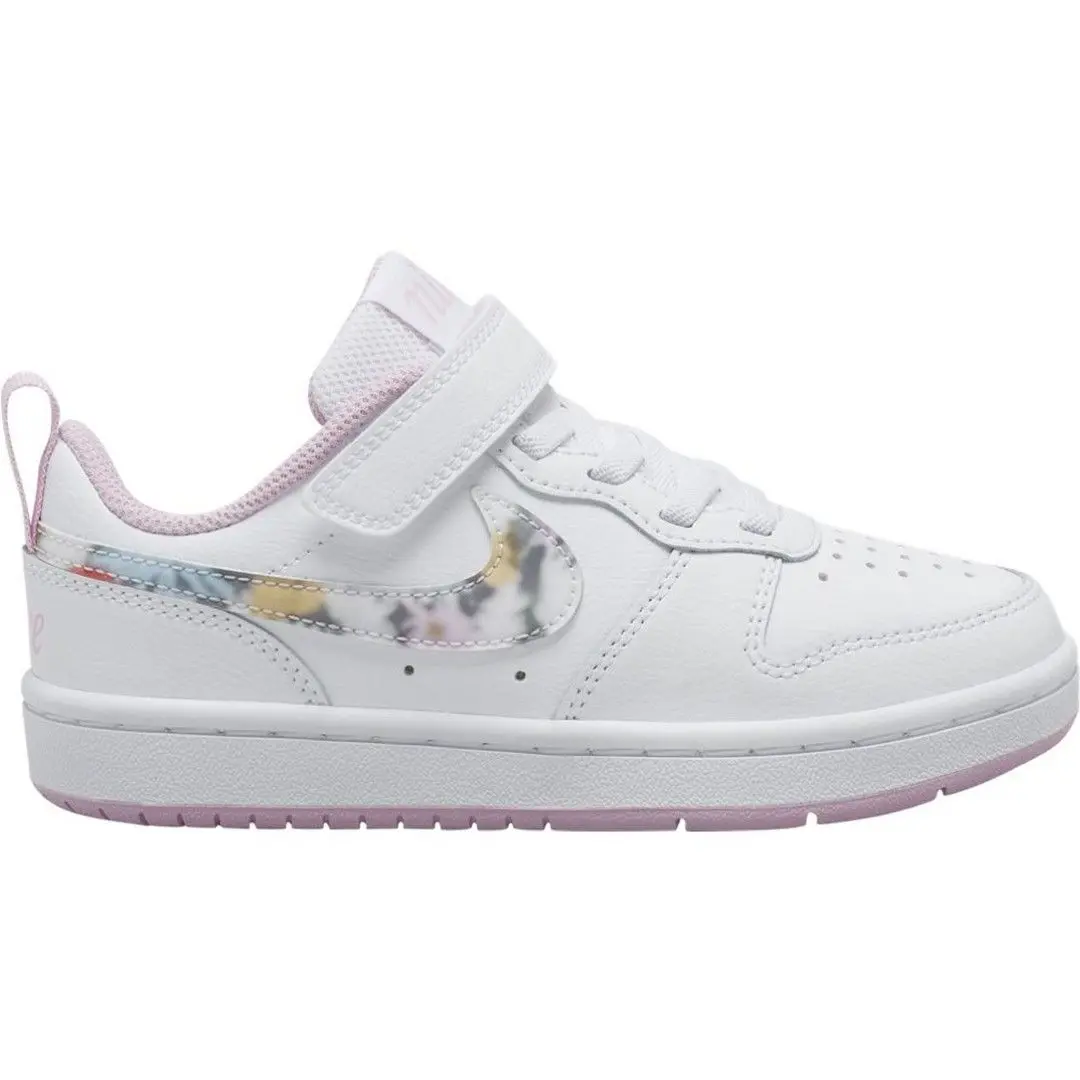 NIKE Patike za devojčice COURT BOROUGH LOW 2 FLRL BPV-CZ6613-100 bele