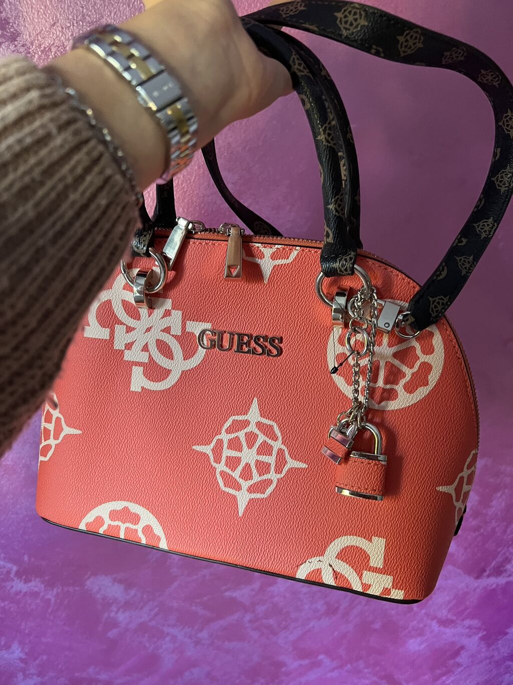 Torba za rame, Guess, Materijal: Koža