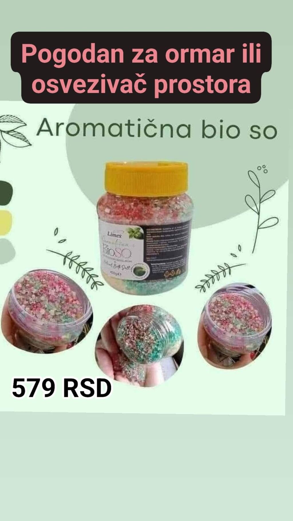   Aromatična bio SO   Višenamenska      Ubija miris dima   može se