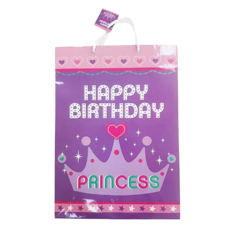 Ukrasna kesa Happy Birthday Princess, Ljubičasta