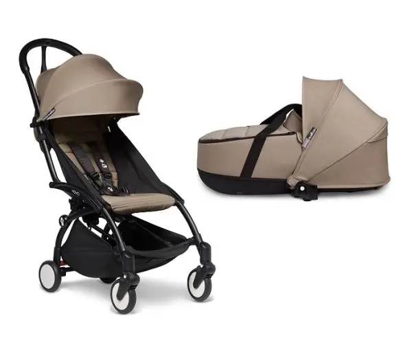 Stokke YOYO² Kolica za bebe 2u1, Crni ram, Ram + Tekstil + Korpa, Taupe