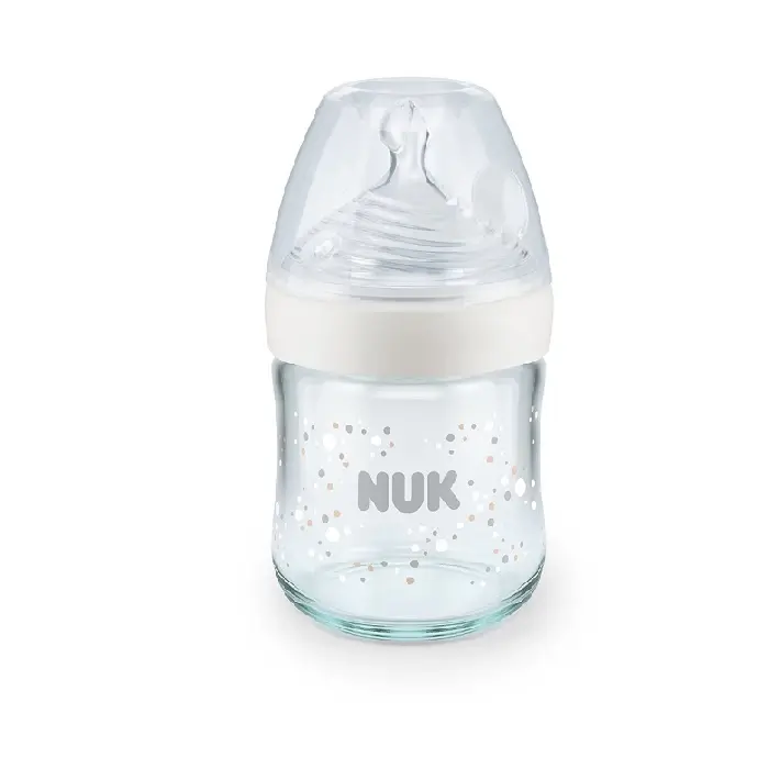 Nuk Flašica za bebe, Staklena, 120ml, Bela