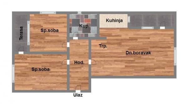 Trosoban stan na prodaju, 73m2, 131.000€