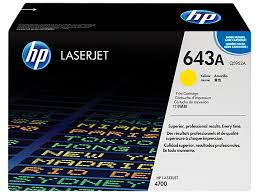 HP 643A Yellow Original LaserJet Toner Cartridge, Q5952A