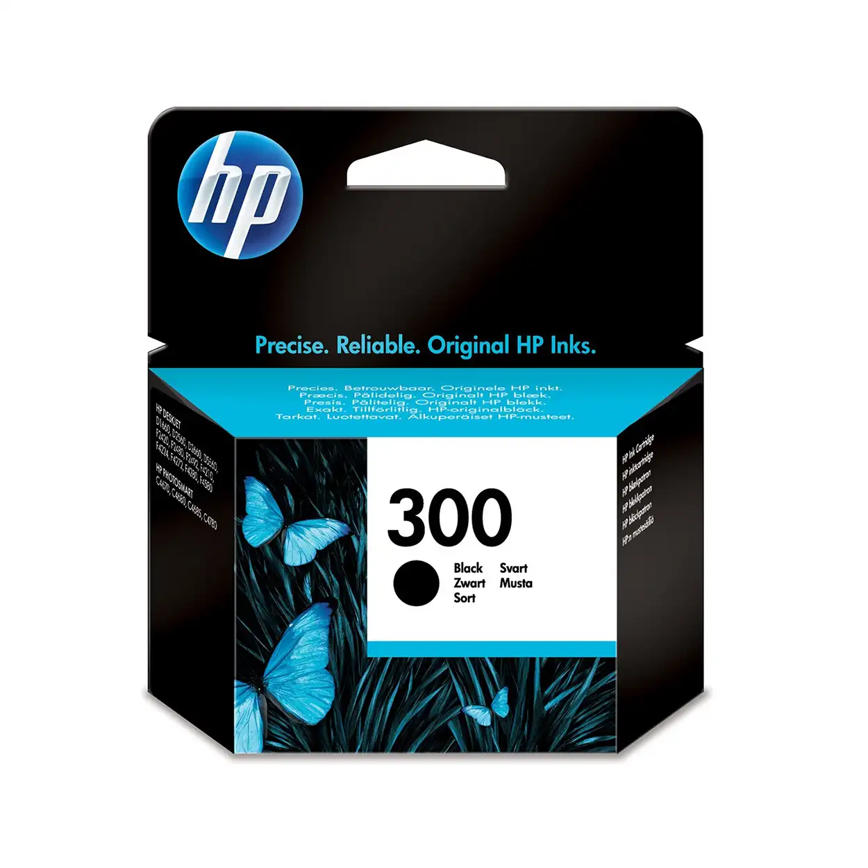 HP 300 Black Original Ink Cartridge, CC640EE