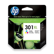 HP 301XL High Yield Tri-color Original Ink Cartridge, CH564EE