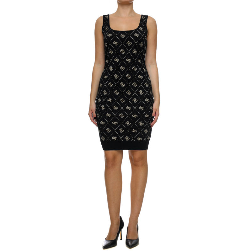 Ženska haljina Guess Sarah 4G Sl Dress Swtr