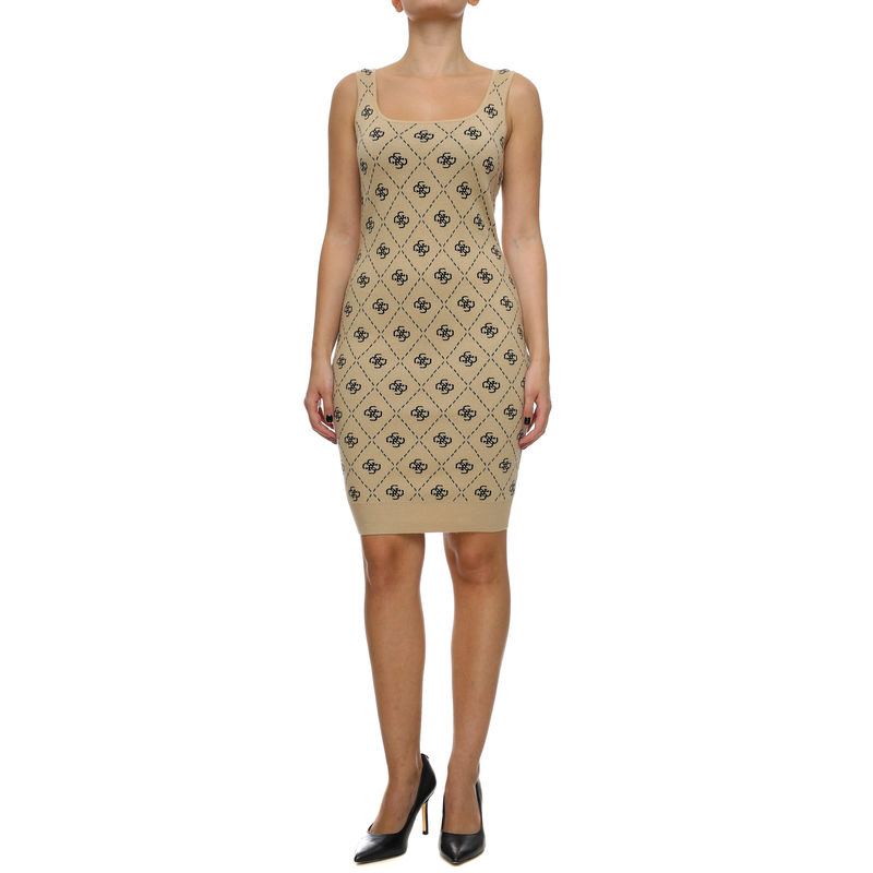 Ženska haljina Guess Sarah 4G Sl Dress Swtr