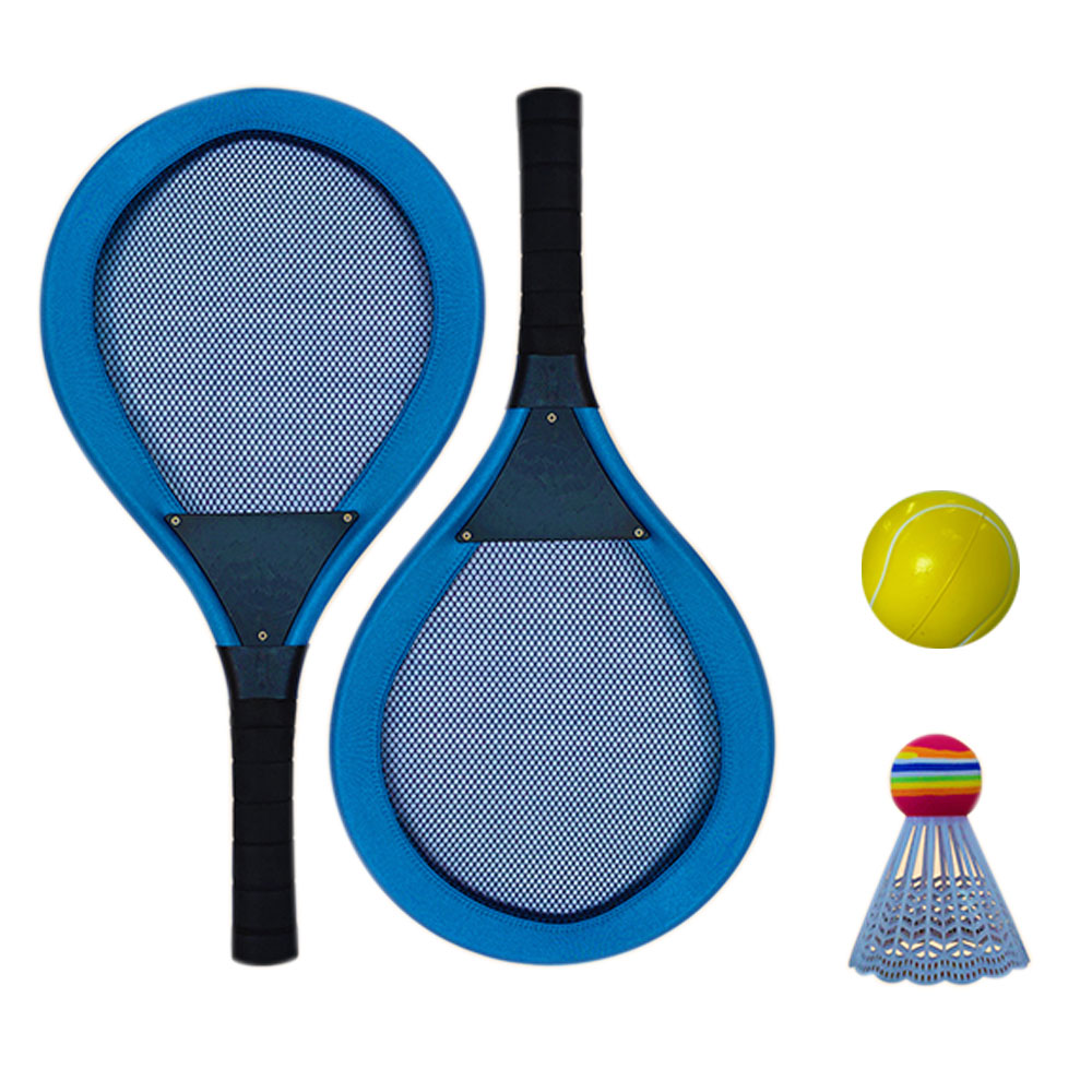 Set za tenis i badminton plavi