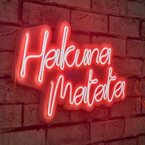 Hakuna Matata - Red Red Decorative Plastic Led Lighting