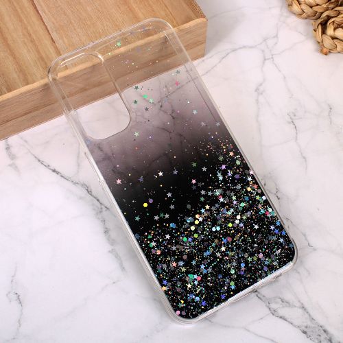 Silikonska futrola - maska Glitter za Samsung A256 Galaxy A25 5G crna