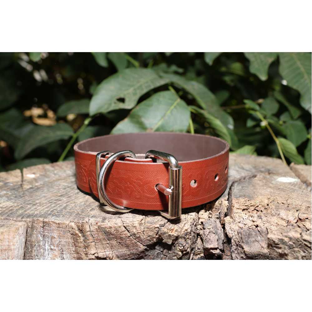 AlexaLeather.u Stylish Brown Engraved