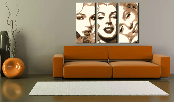 Ručno oslikana POP ART slika MARILYN MONROE 120k80 cm