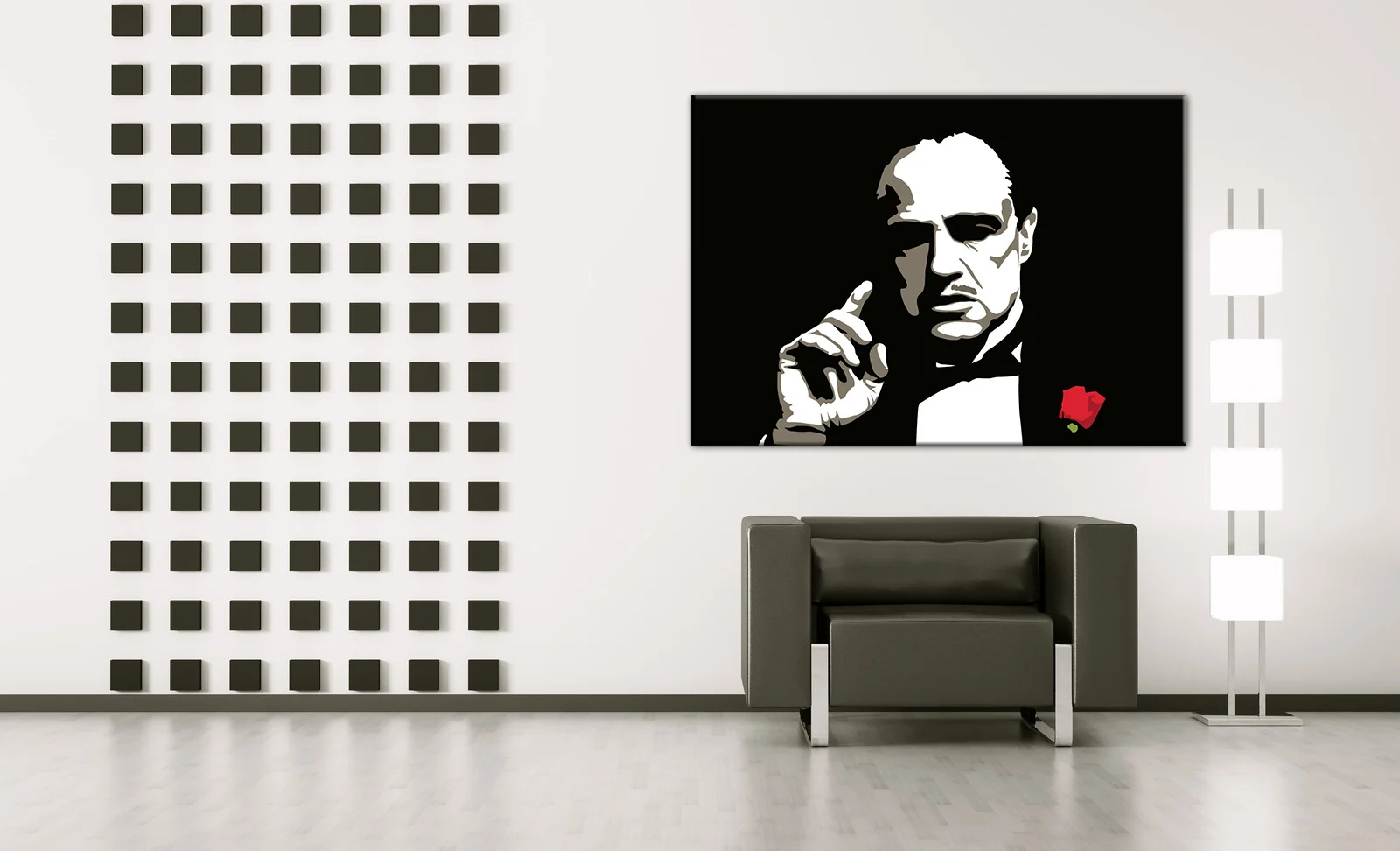 Ručno oslikana POP ART slika THE GODFATHER VITO CORLEONE 70k100 cm