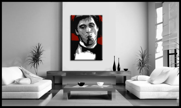 Ručno oslikana POP ART slika AL PACINO 70k100 cm