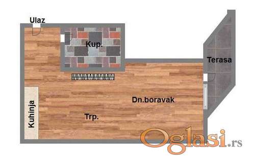 Jednosoban 39m2, Somborski Bulevar