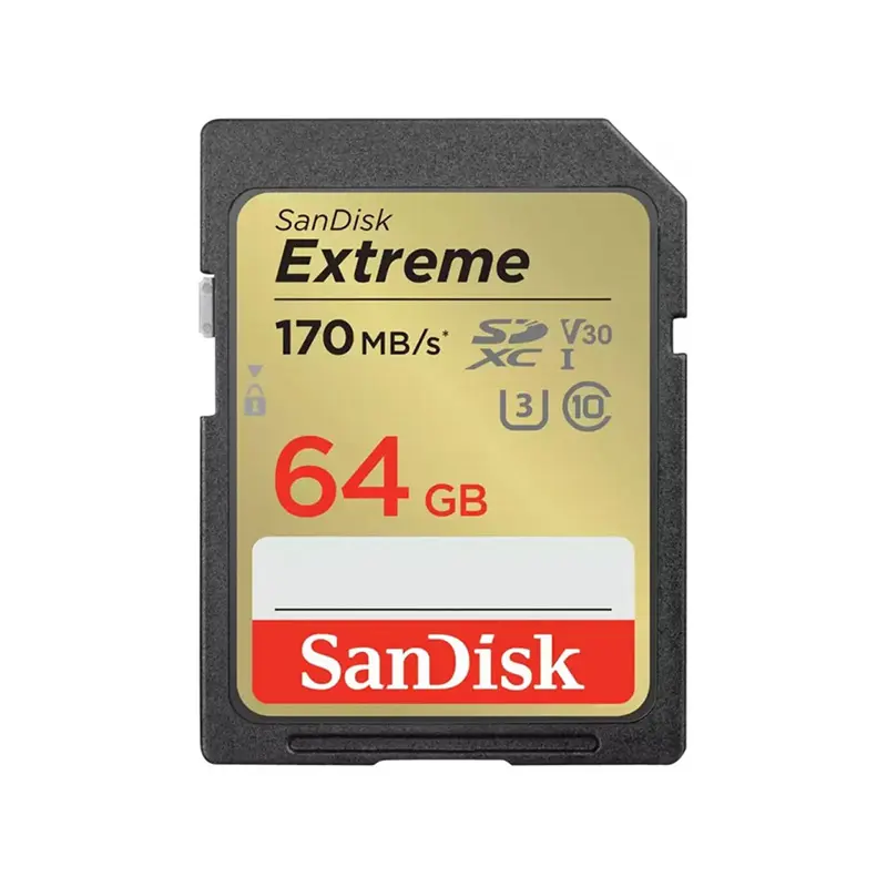 SANDISK SDXC Extreme V30 10 Memorijska kartica U3 V30, UHS-I Class, 170MB/s, 64GB