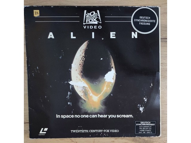 ALIEN, Ridley Scott (LaserDisc 2x12`)