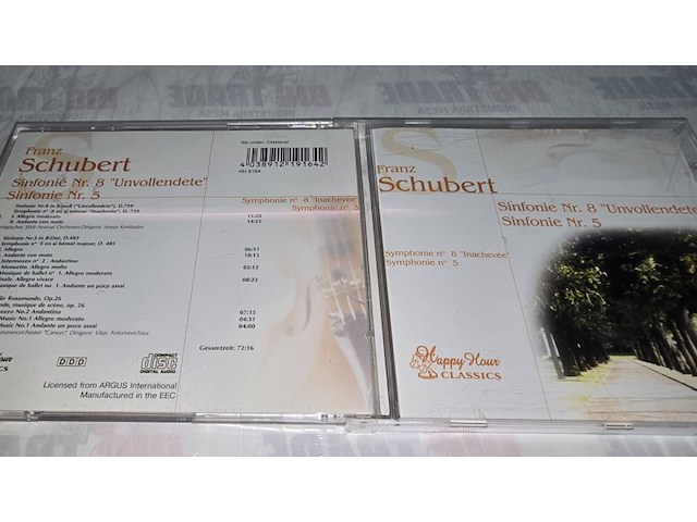 Schubert, Sinfonie No. 8 &; No. 5 , ORIGINAL