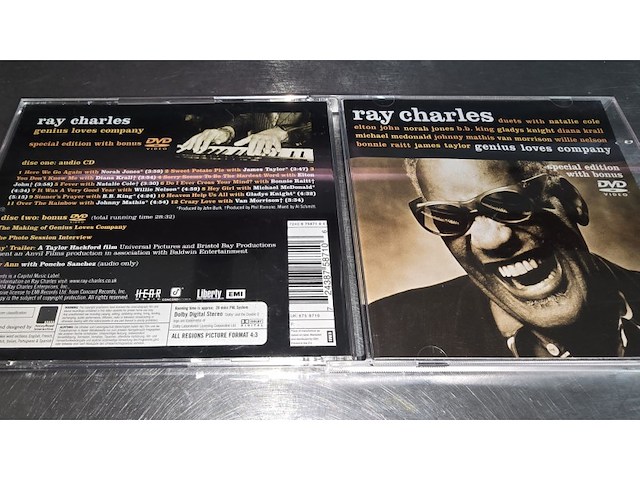 Ray Charles - Genius loves company CD+DVD , ORIGINAL