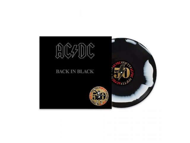 AC/DC - Back in Black 50th Anniversary Black/White LP