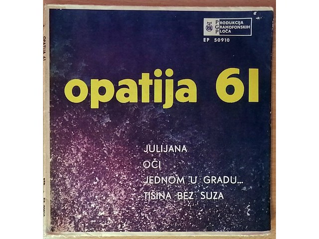 EP V/A - Opatija 61 (1962) Lola, Dušan, Gabi, MINT