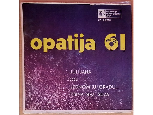 EP V/A - Opatija 61 (1962) Lola, Dušan, Anica, Gabi,VG-