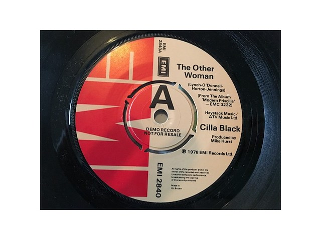 Cilla Black – The Other Woman Vinyl, 7`, 45 RPM, Single