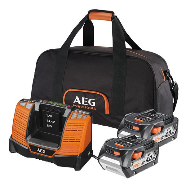 AEG SET BATERIJA 18V 4AH I PUNJAČA – SETLL1840BL