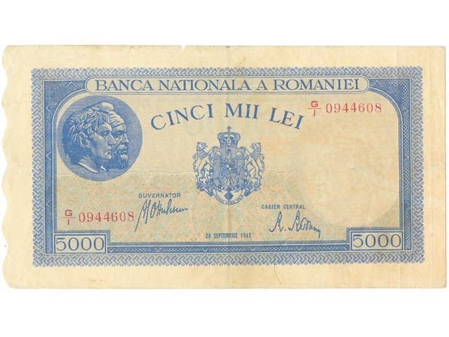 Rumunija 5000 LEI 1943