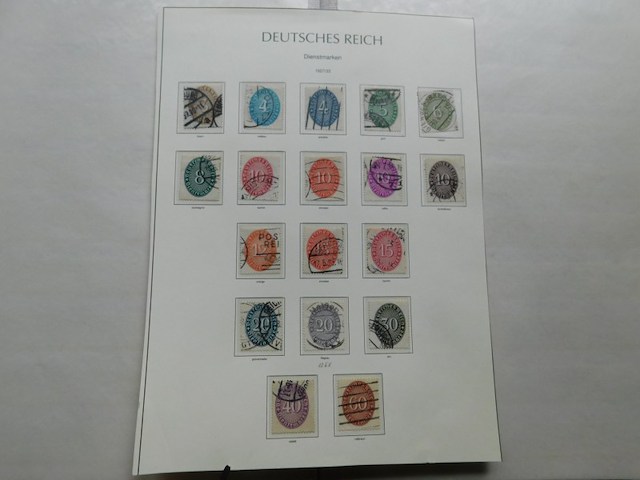 DEUTSCHES REICH 1927/33 KOMPLET SERIJA