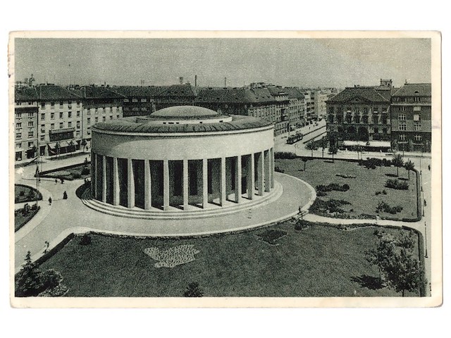 Zagreb - Trg žrtava fašizma - Putovala za Sarajevo 1948