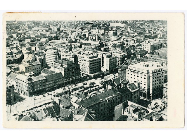 Zagreb - Trg Republike - Putovala za Svetozarevo, 1950