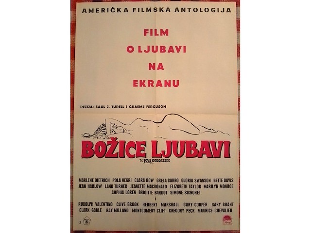 plakat BOŽICE LJUBAVI (Brigitte Bardot / Gary Cooper)